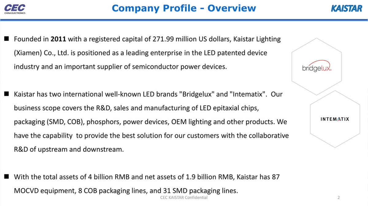 Kaistar Lighting | OhrTek Manufacturing Partners